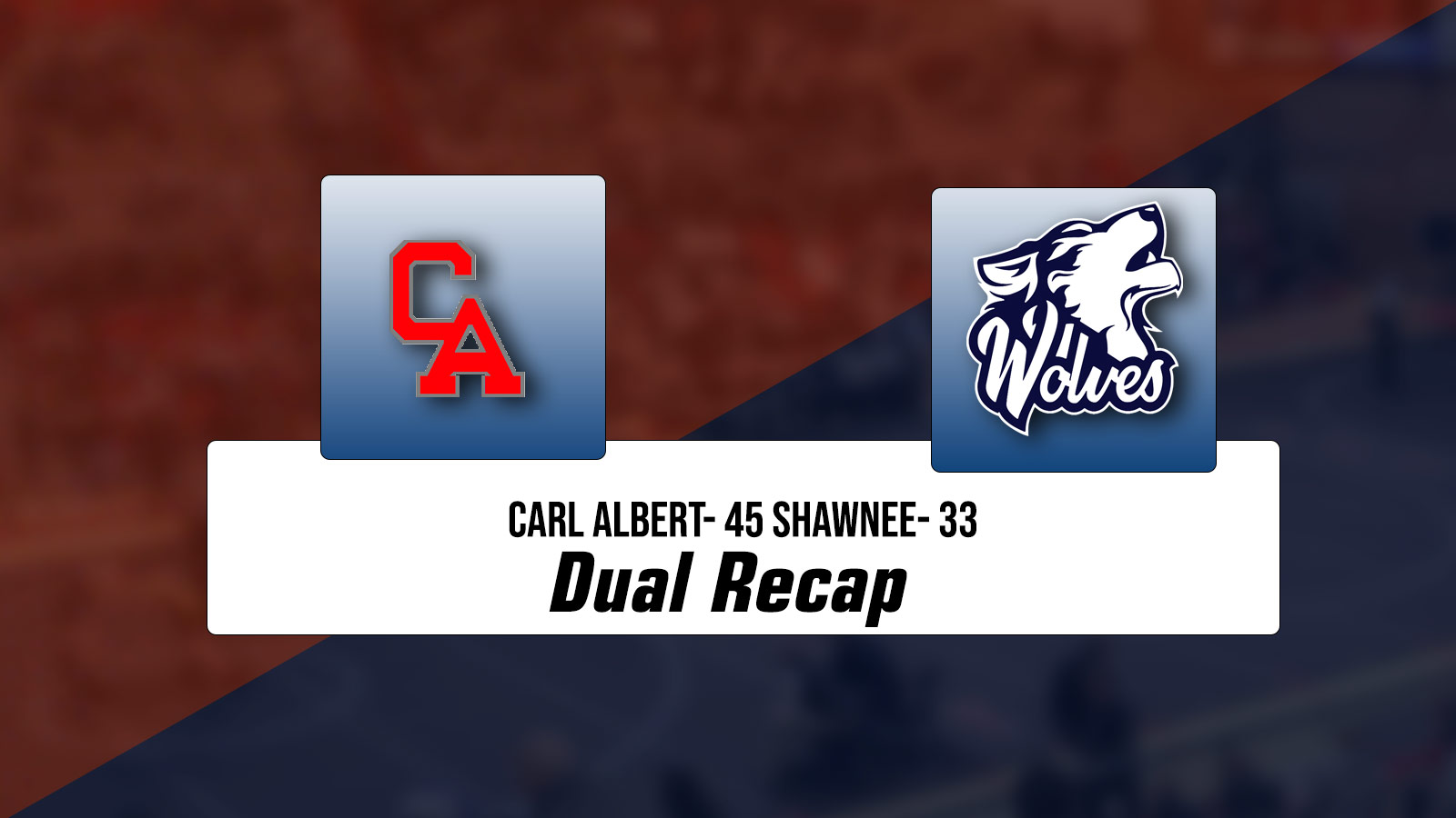 Dual Recap: Boys Varsity Carl Albert Titans vs Shawnee Wolves - Owrestle